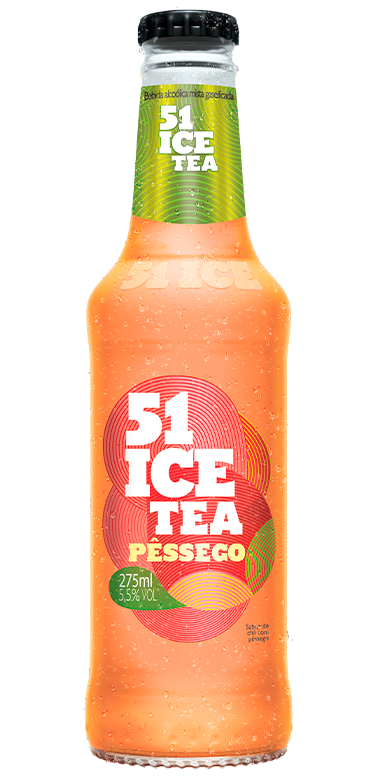 51 Ice TEA Pêssego: Bebida Alcoólica Mista Refrescante | Cia Müller